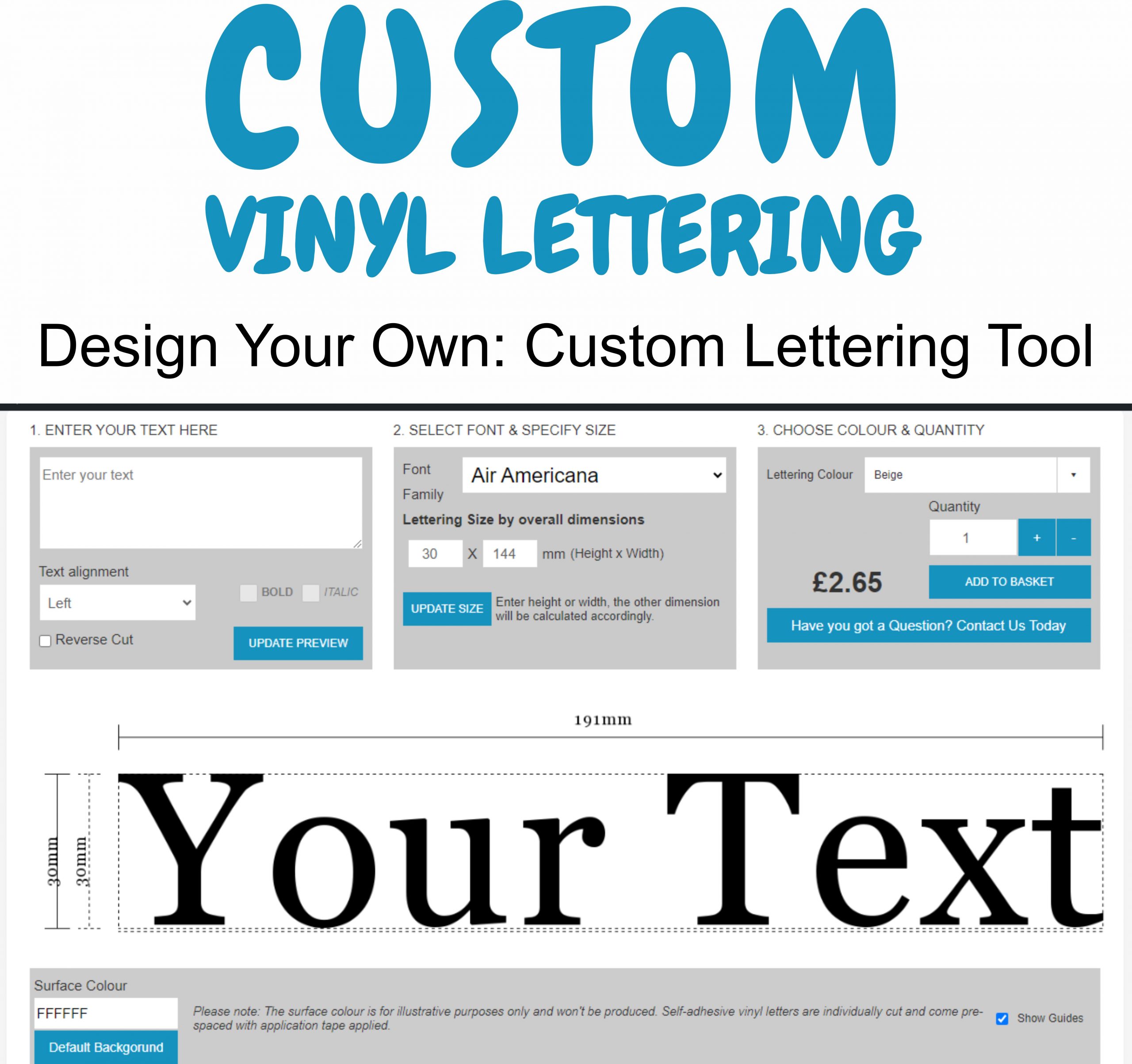 Letter Designer - SmartSignsSolutions