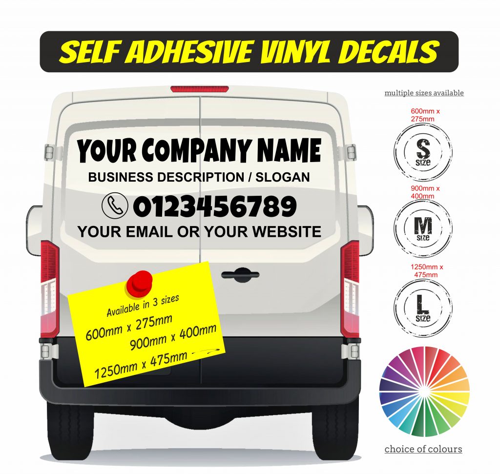 Custom Self-Adhesive Vinyl Sticker Decal Van Graphics